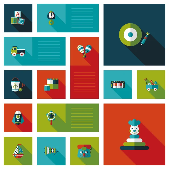 Kid toys flat ui background,eps10 Stock Vector Image by ©eatcute #52267889