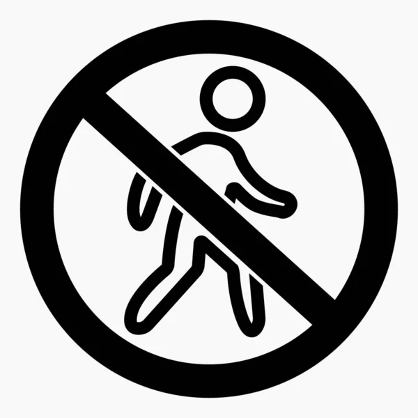 100,000 No walking sign Vector Images | Depositphotos