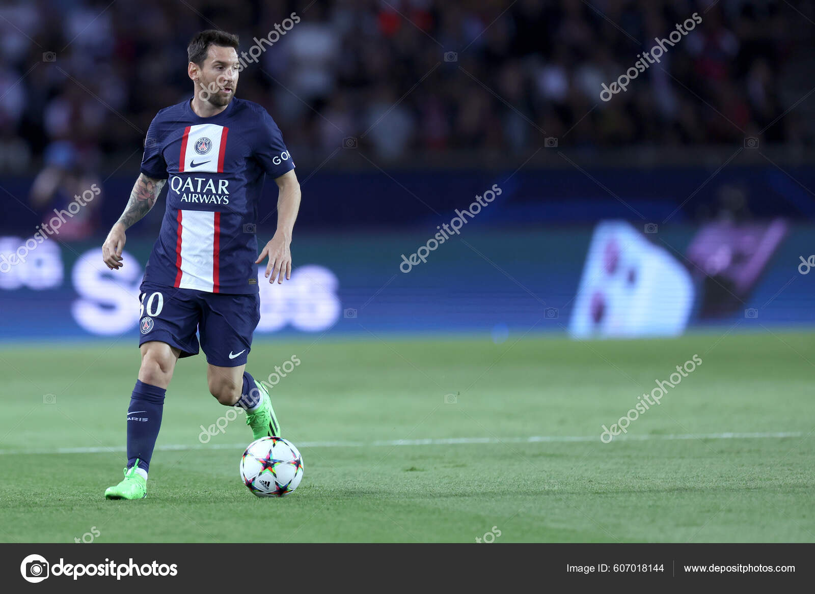 Lionel Messi Paris Saint Germain Uefa Champions League Group Match ...
