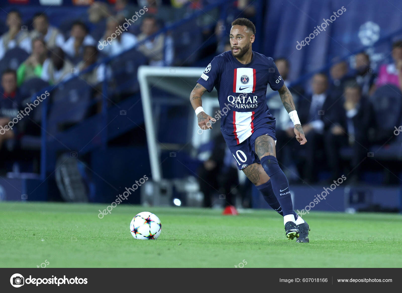 Neymar Silva Paris Saint Germain Uefa Champions League Group Match ...