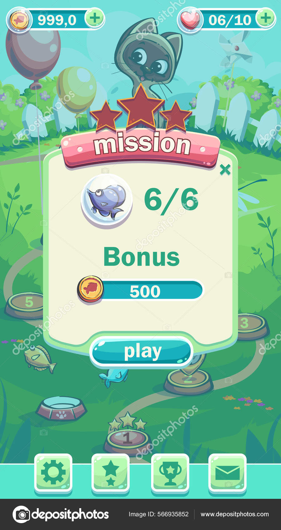 Mission Game Window Vector Vertical Background Illustration Background ...