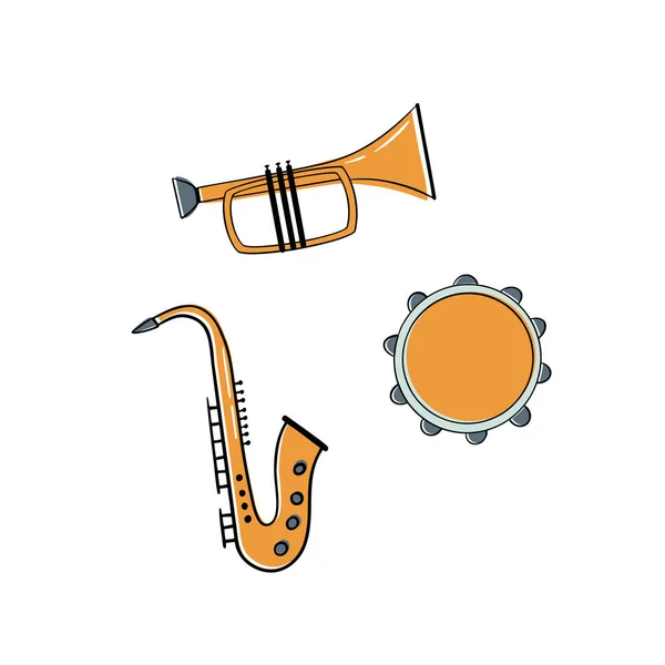 Marching Band Instruments Clipart
