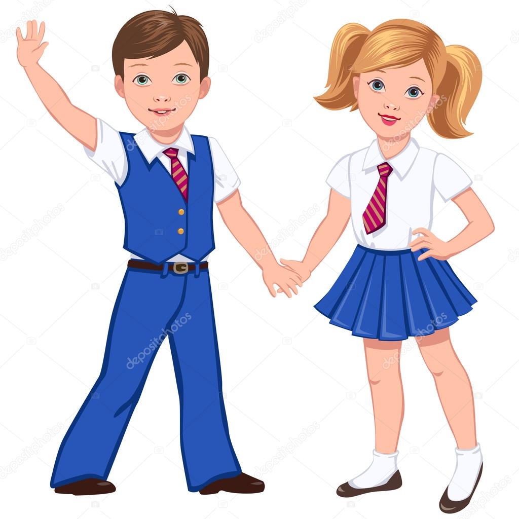 Pupils in uniform Stock Vector by ©reinekke 50929607 Pupils in uniform Stock Vector by ©reinekke 50929607