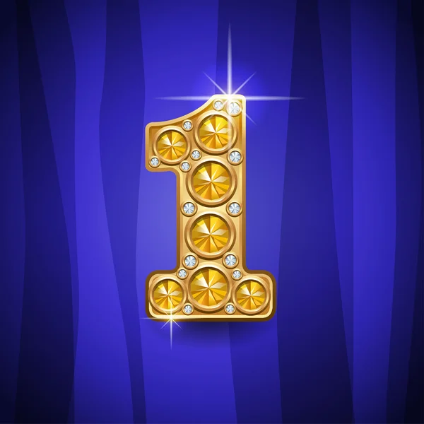 Number 1 blue Vector Art Stock Images | Depositphotos