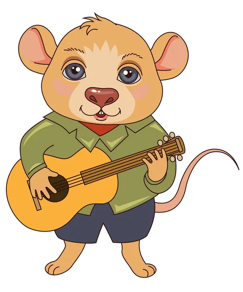 Mouse with guitar Vector Art Stock Images | Depositphotos