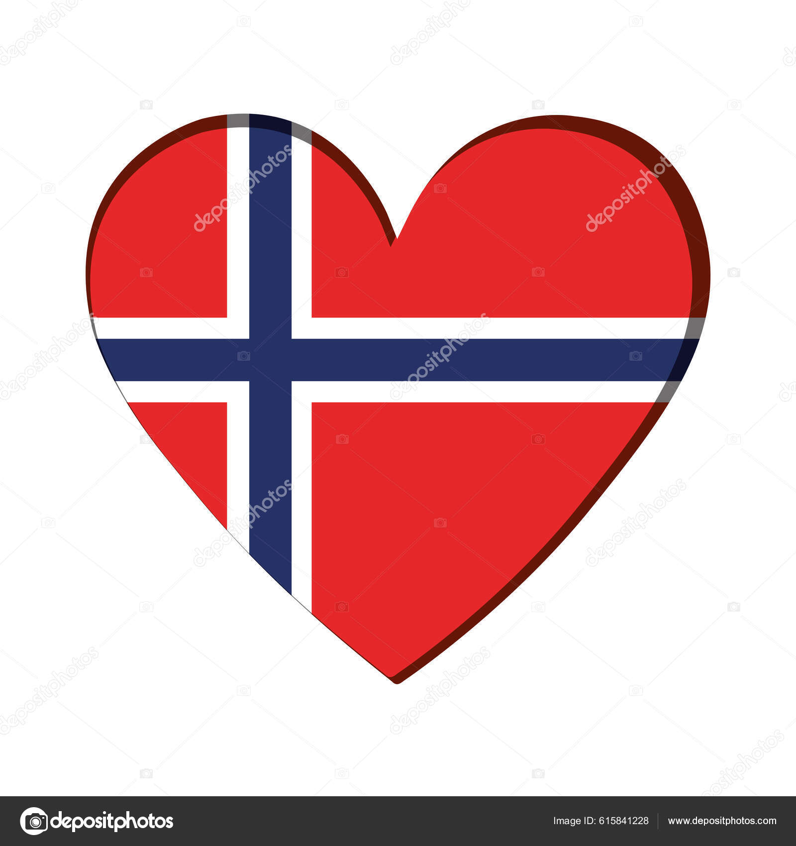 Isolated Heart Shape Flag Norway Vector Illustration Stock Vector by ... Isolated Heart Shape Flag Norway Vector Illustration Stock Vector by ...