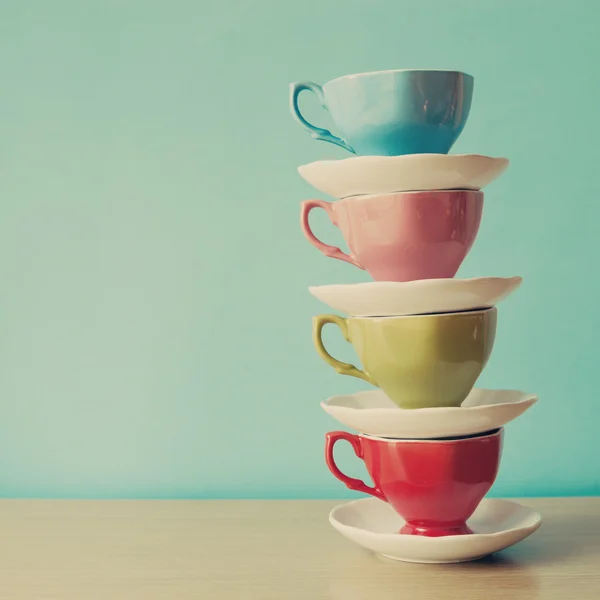 Color coffee cups — Stock Photo © andrekaphoto #51143893