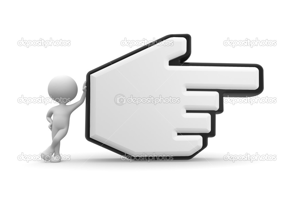 Big mouse cursor — Stock Photo © orlaimagen #51365327