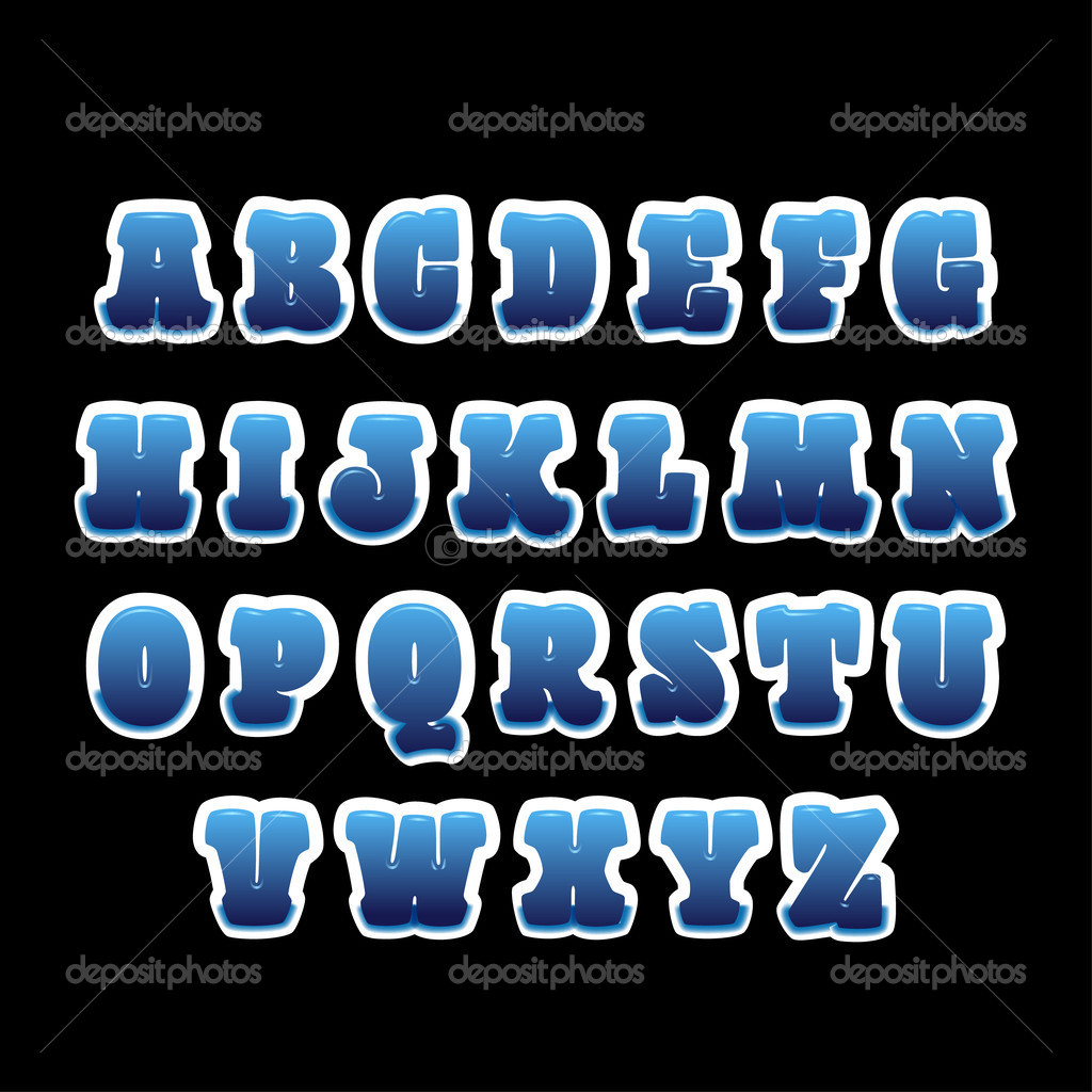 Blue font Stock Vector Image by ©andrewvec #51734825