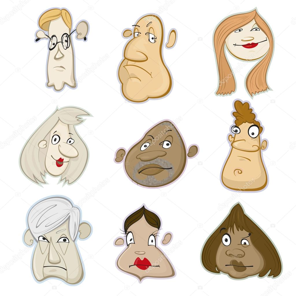 Cara humana Vector de stock #51536547 de ©dvo