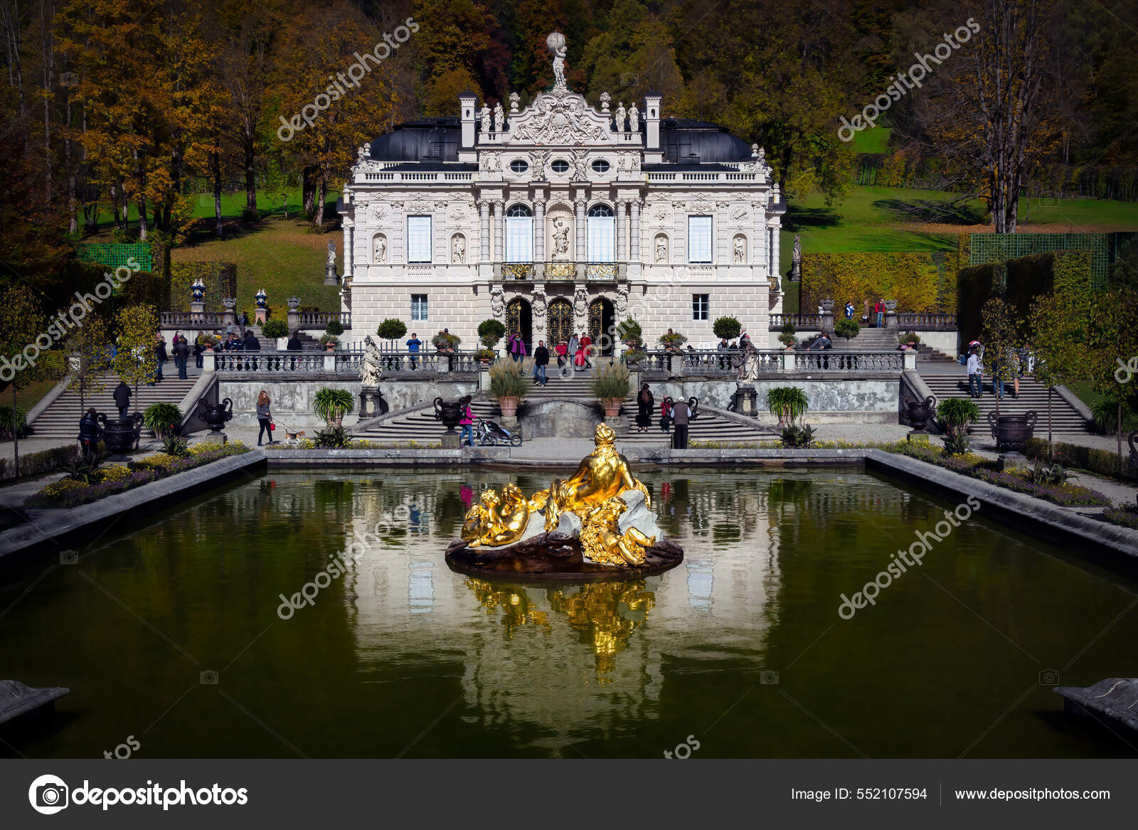 Linderhof Palace Bavaria Smallest Three Palaces Built King Ludwig Only ...