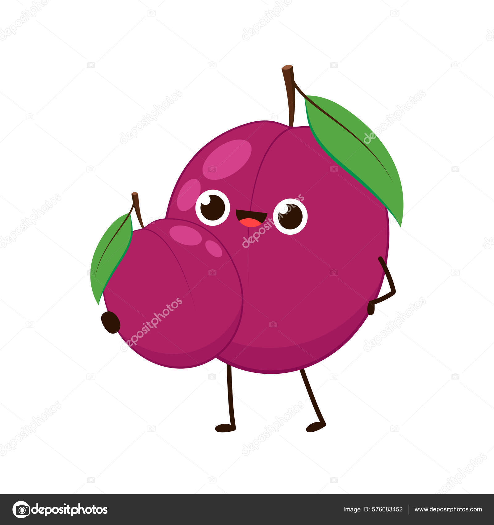 Prunes Character Design Prunes Cartoon Vector Fruit Vector Stock Vector ...