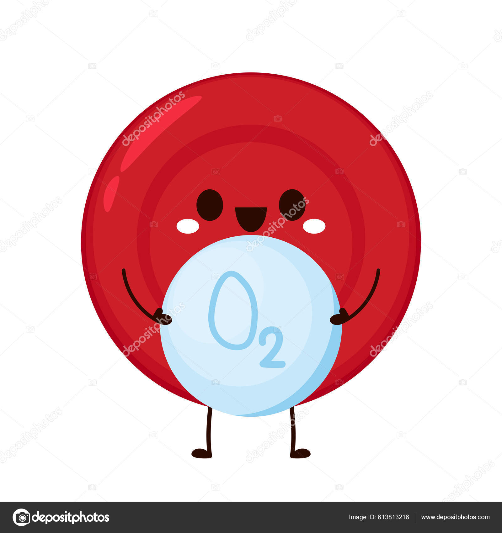 Diseño Caracteres Glóbulos Rojos Vector Glóbulos Rojos Espacio Libre ...