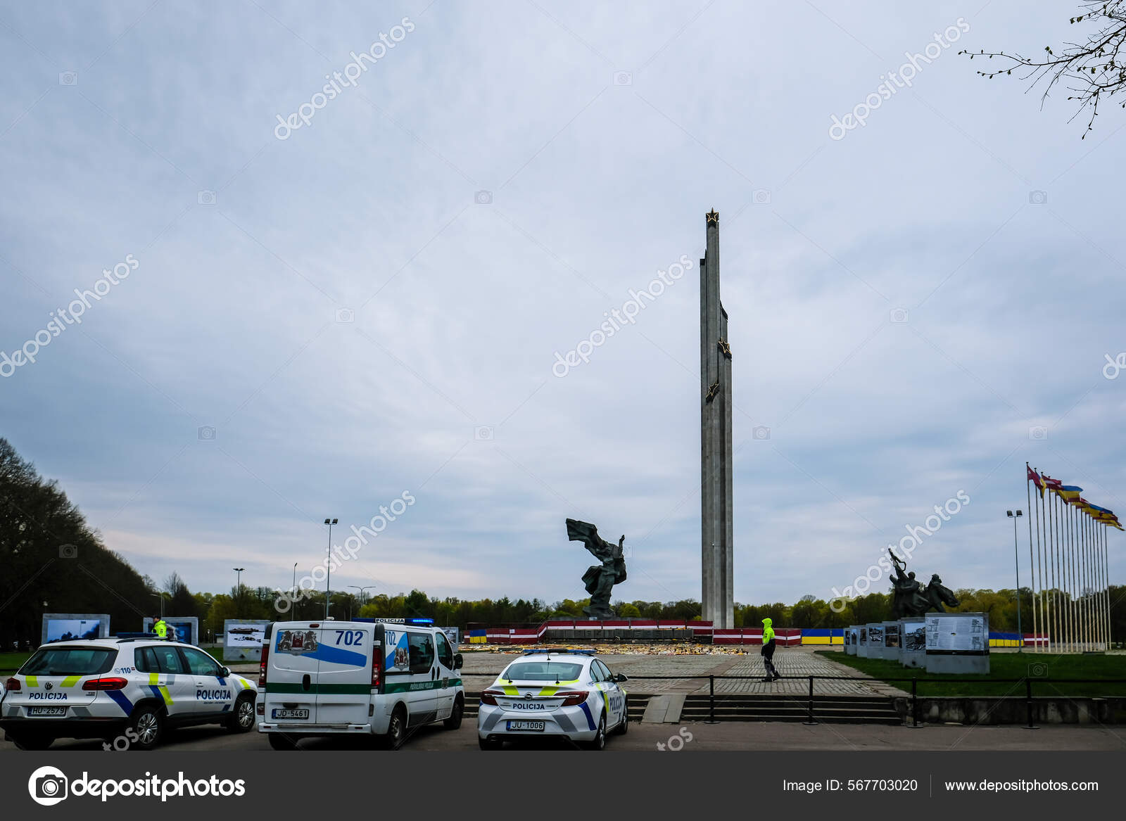 Riga Latvia May 2022 View Victory Memorial Monument Soviet Army — Stock ...