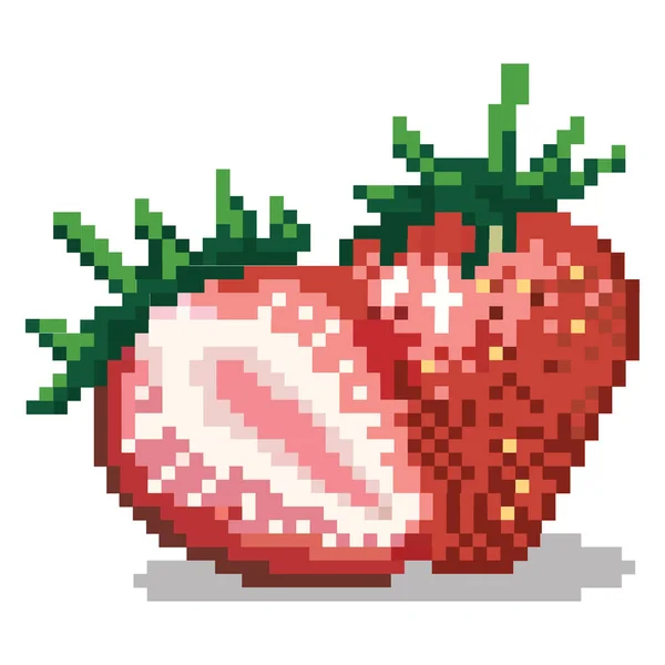 Strawberry pixel art imágenes de stock de arte vectorial | Depositphotos