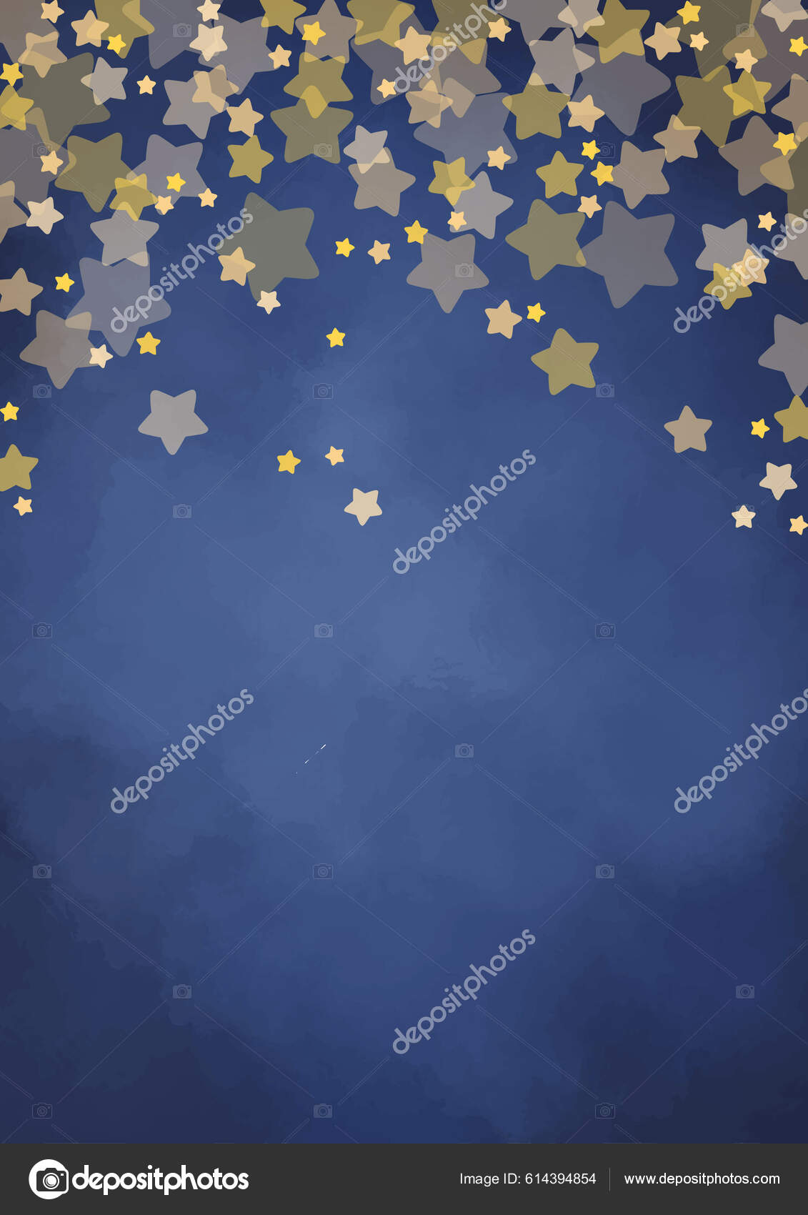 Shining Star Frame Night Sky Background Decoration Night Winter Party ...