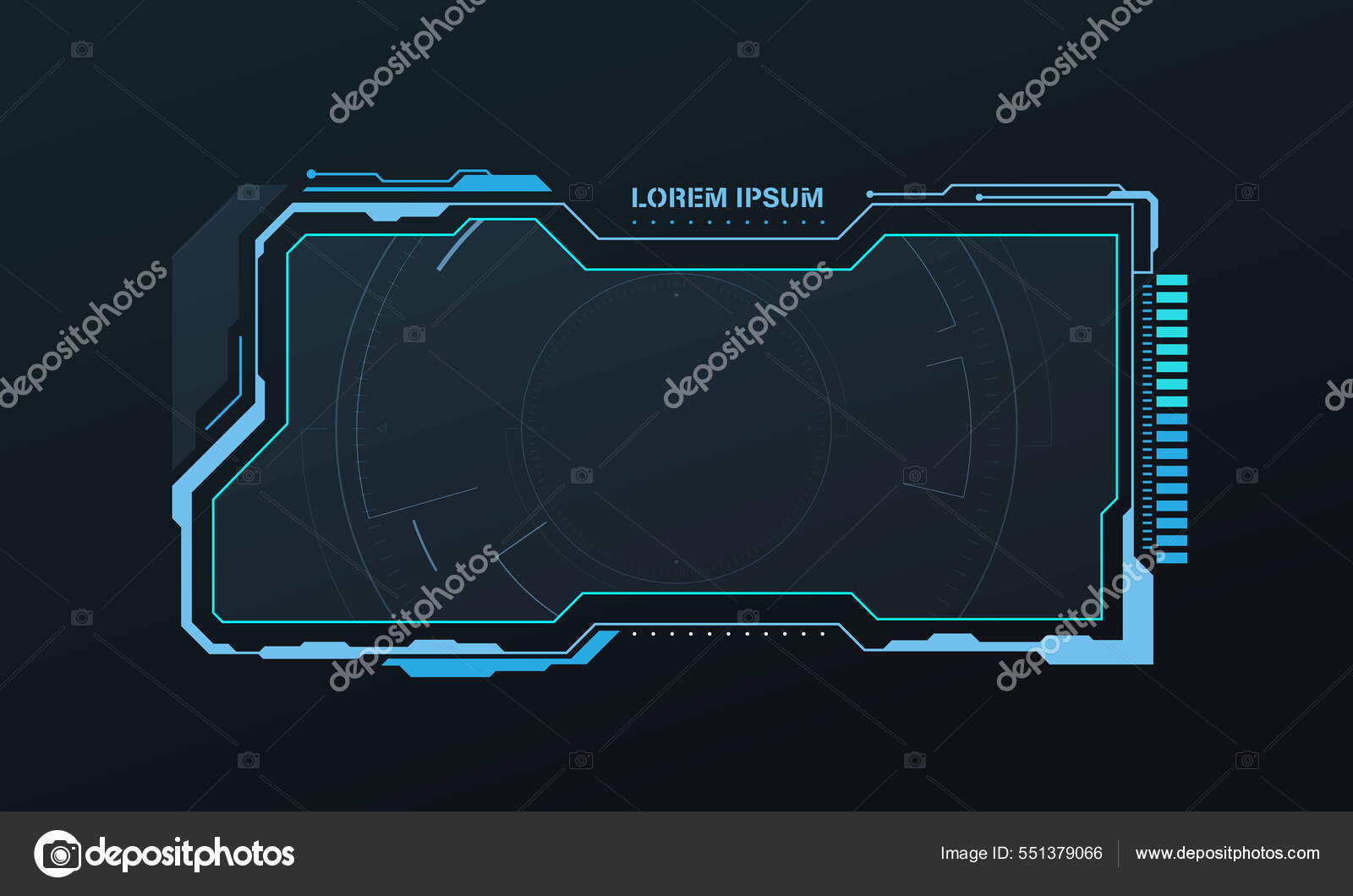 Abstract Hud Gui Future Futuristic Screen System Virtual Design Vector ...