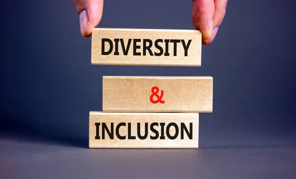 Diversity Inclusion Belonging Symbol Wooden Blocks Words 'Diversity ...