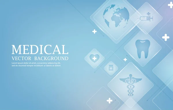Modern Geometric Hexagon Shape Medical Icons White Medical Vector ...