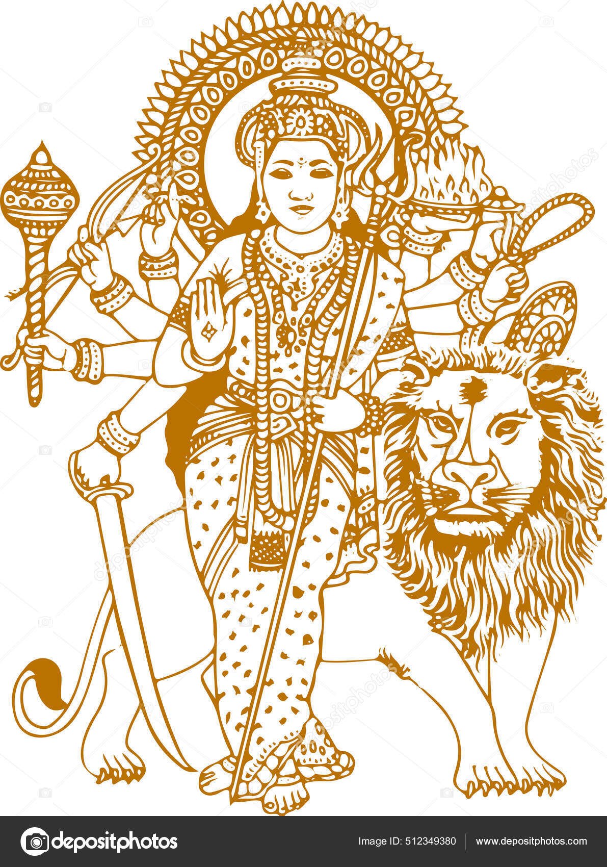 Durga Drawing