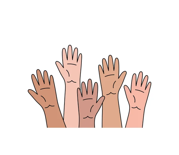 9,895,748 Kids raising hands Vector Images | Depositphotos