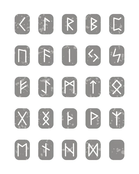 Runes Set Alphabet Futhark Writing Ancient Germans Scandinavians ...