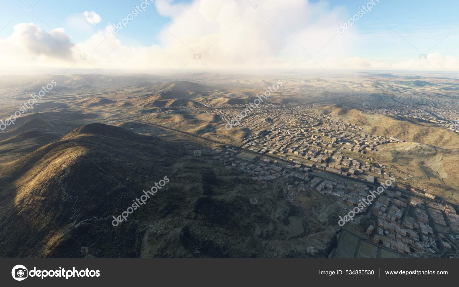 Mecca Drone View Mecca Aerial View Realistic Render Stock Photo by ...
