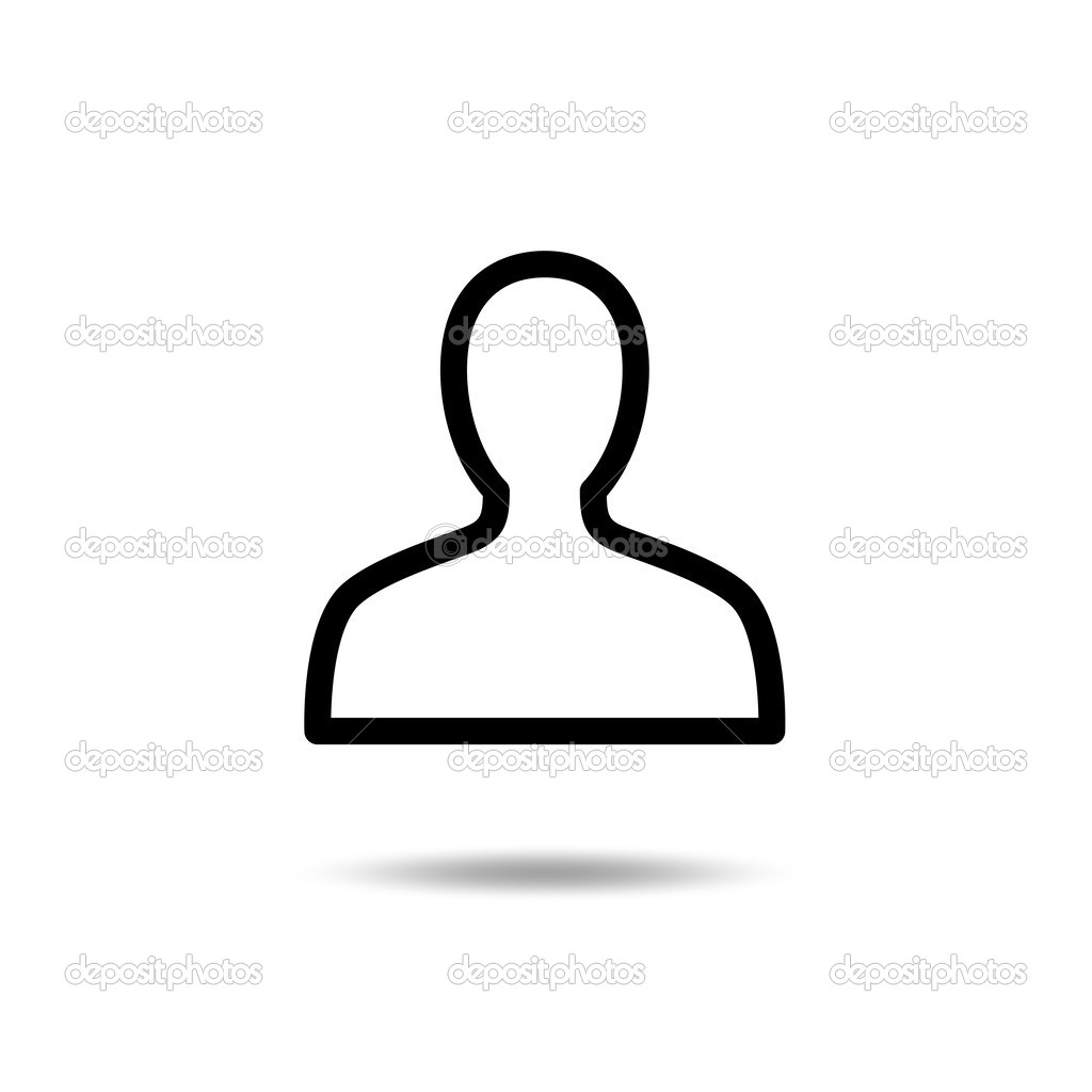 Man or contact icon Stock Vector by ©hristianin 51635093