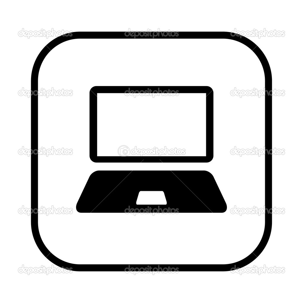 Vector: icono de pc | icono de PC — Vector de stock © hristianin #51740459