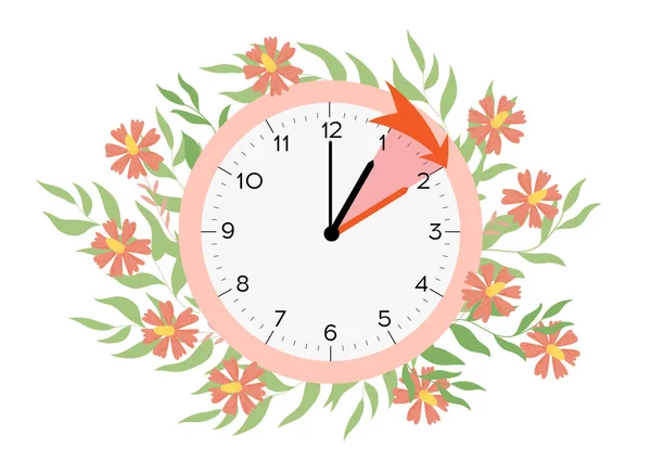 Free Time Change Clock Clipart Illustration