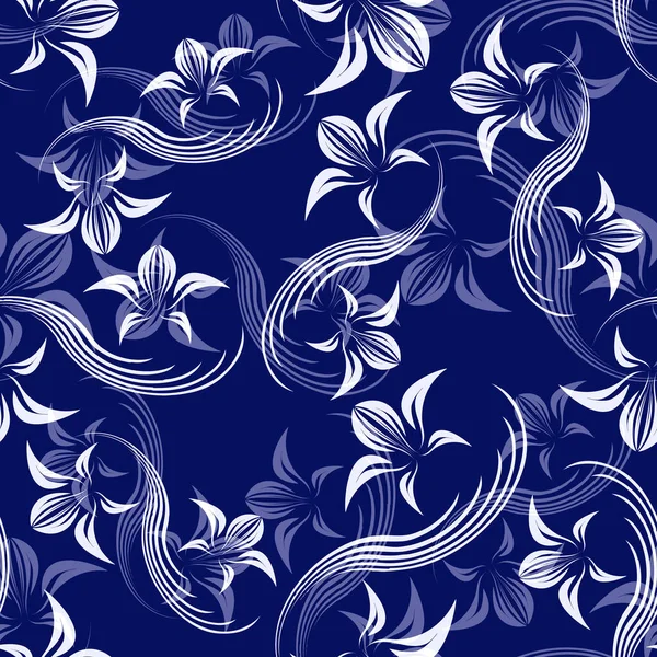 Royal Blue Pattern Background