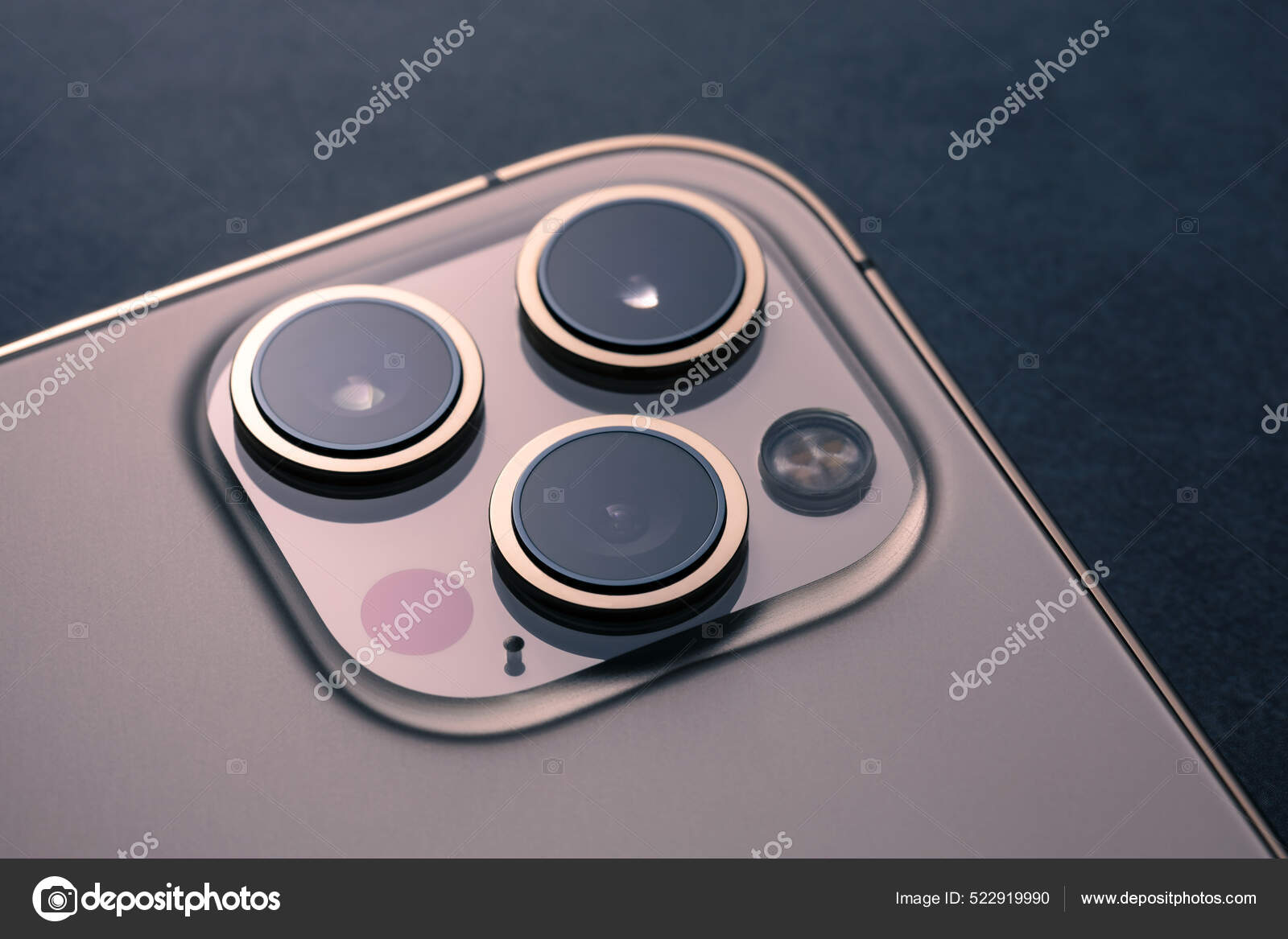 Iphone12 Pro Max Rear Camera Lens Triple Camera System Ultra — Stock ...