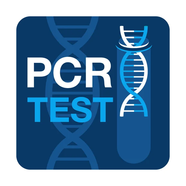 Icono de prueba PCR (reacción en cadena de la polimerasa ) Vector de ...