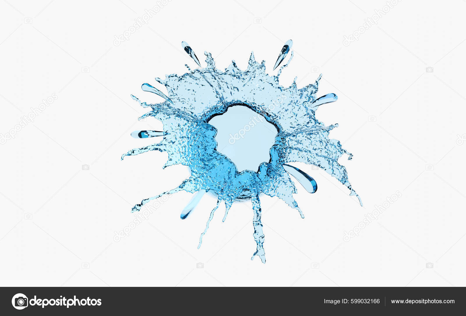 Whirlpool Clear Blue Water Scattered Water Splash Transparent Isolated ...