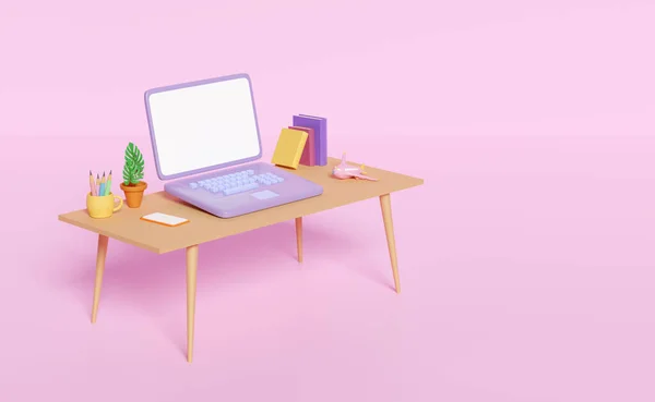 Pink computer desk Stock Photos, Royalty Free Pink computer desk Images ...