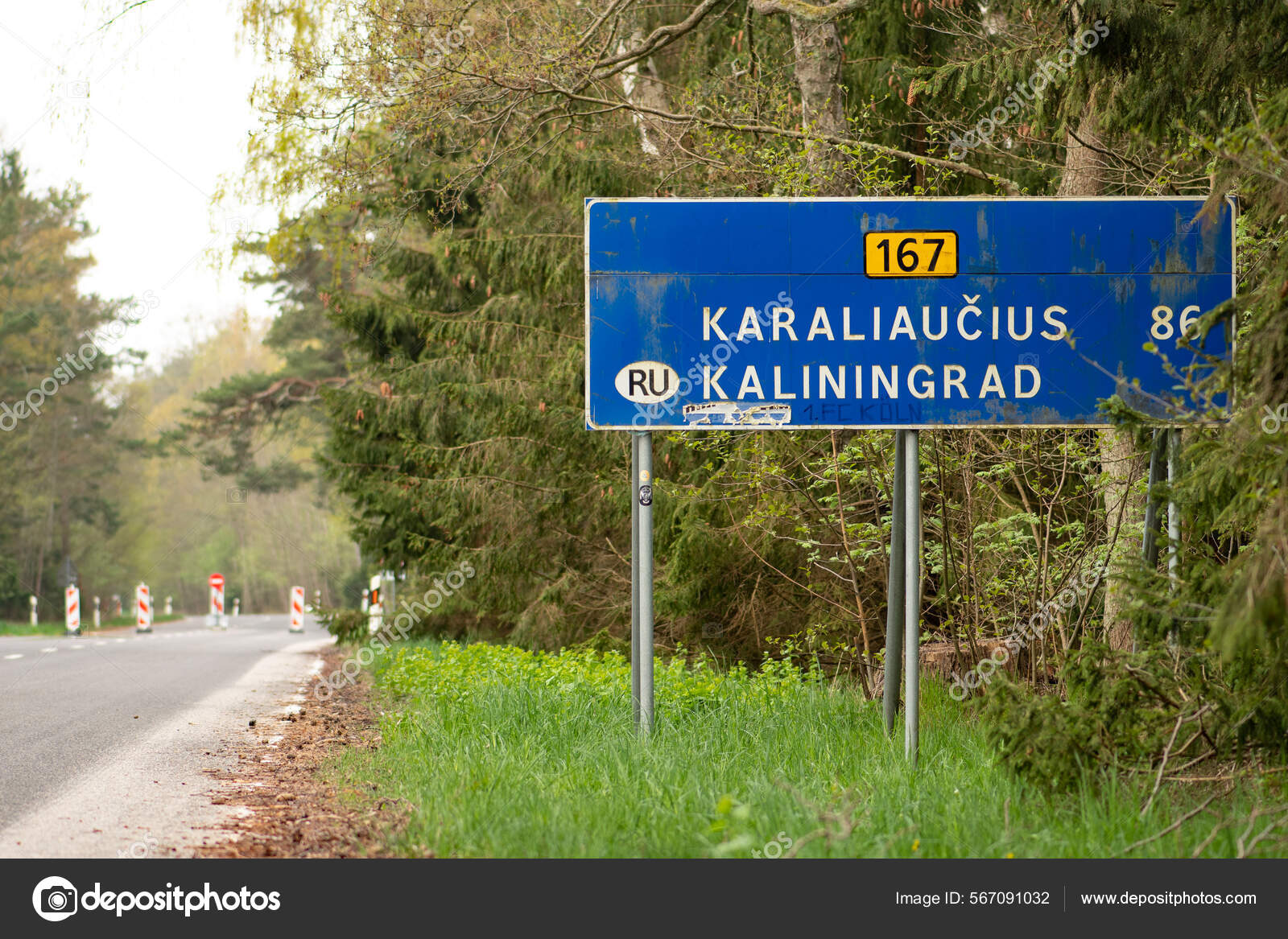 State Border Lithuania Russian Enclave Kaliningrad Russia Closed Due ...