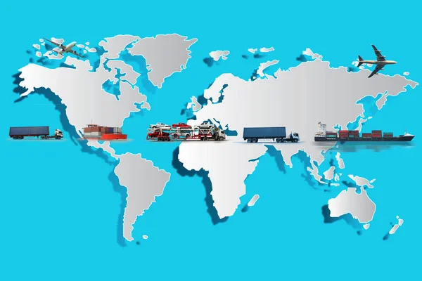 Global logistics map Stock Photos, Royalty Free Global logistics map ...