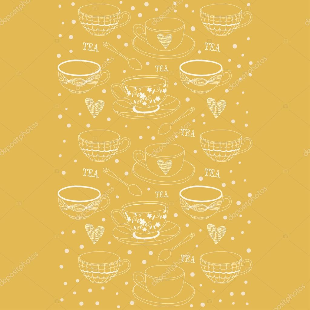 Love tea seamless pattern Stock Vector Image by ©iliveinoctober #51800773
