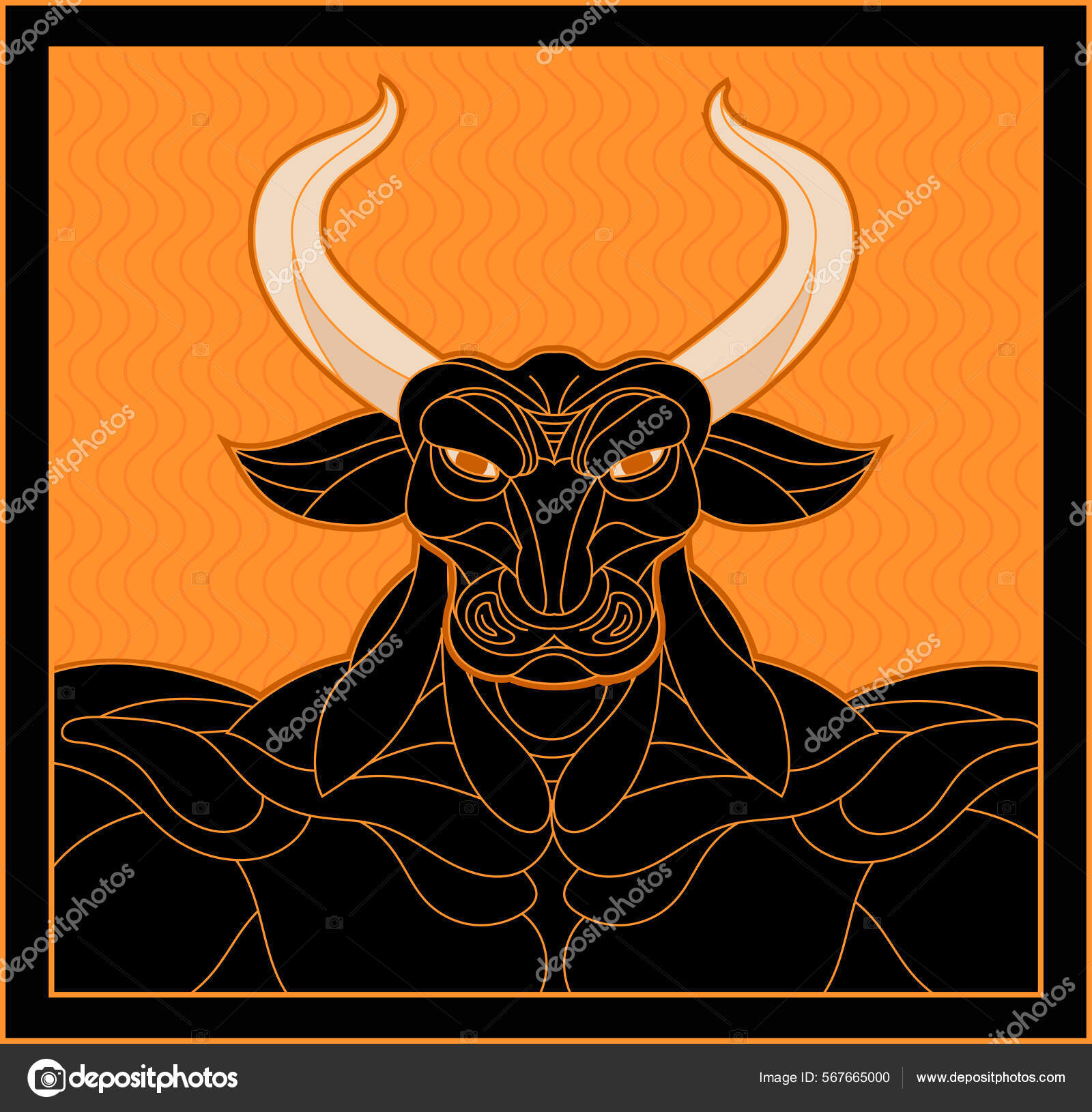 Greek Style Minotaur Mythology Monster Stock Vector by ©matintheworld ...