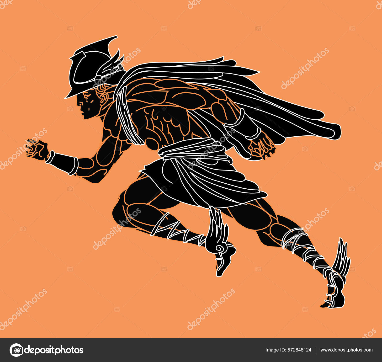 Hermes Helmet Vector