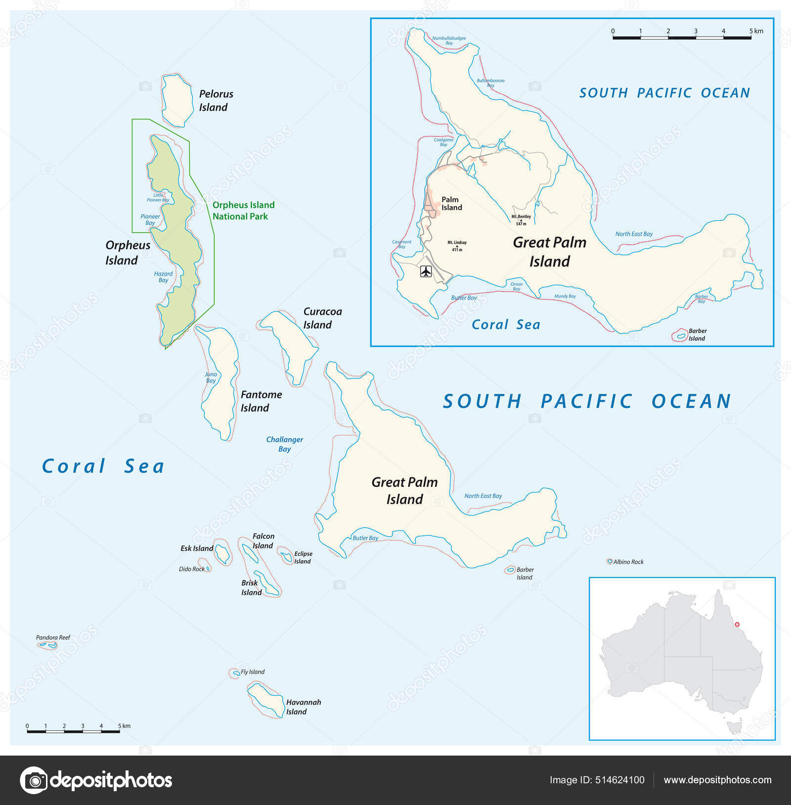 Coral Islands Map