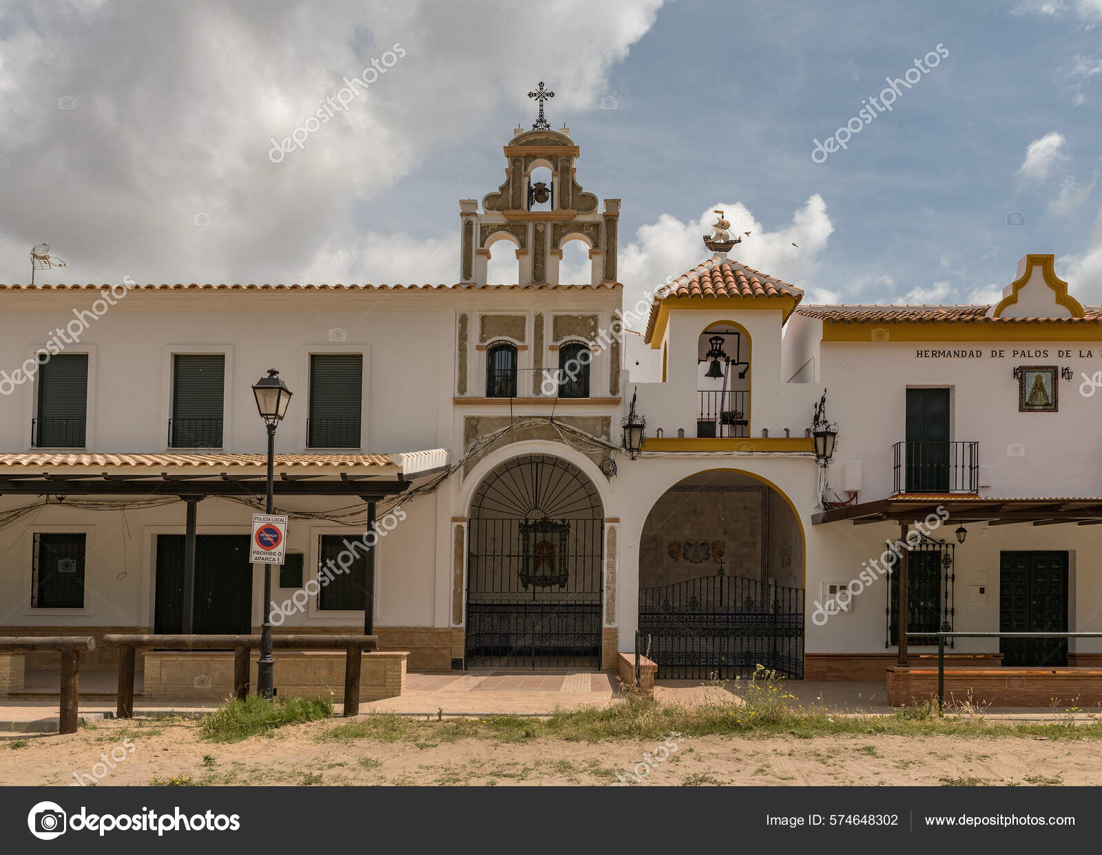 Rocio Spain 2022 Typical Building Andalusian Place Pilgrimage Rocio ...