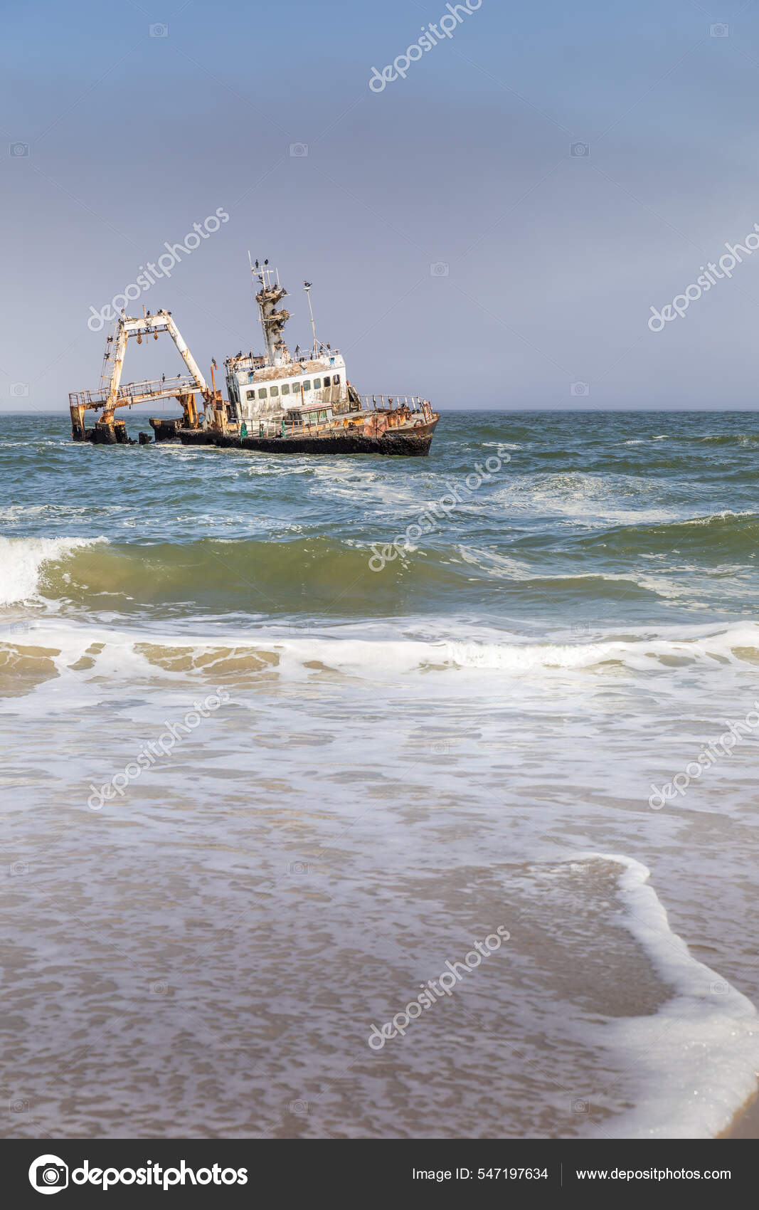Abandoned Shipwreck Stranded Zeila Vessel Skeleton Coast Swakopmund ...