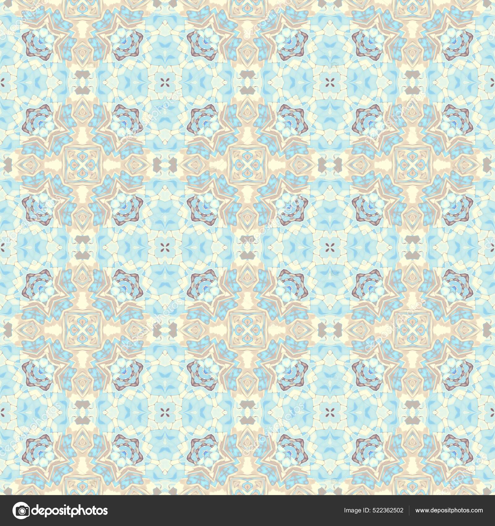 Abstract Pattern Square Ornamental Regular Background Seamless Pattern ...