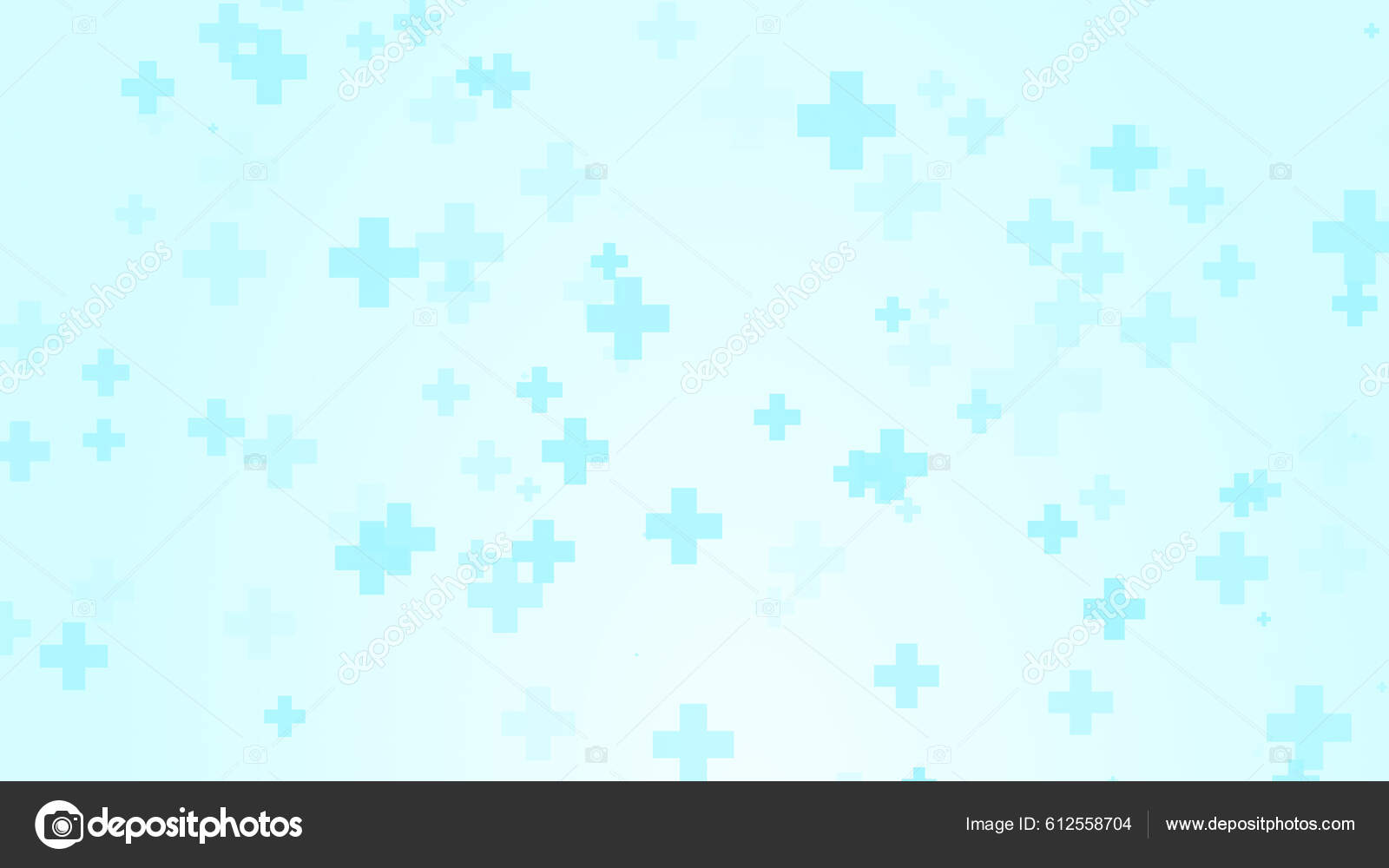 Abstract Medical Blue Cross Pattern White Background Graphic ...