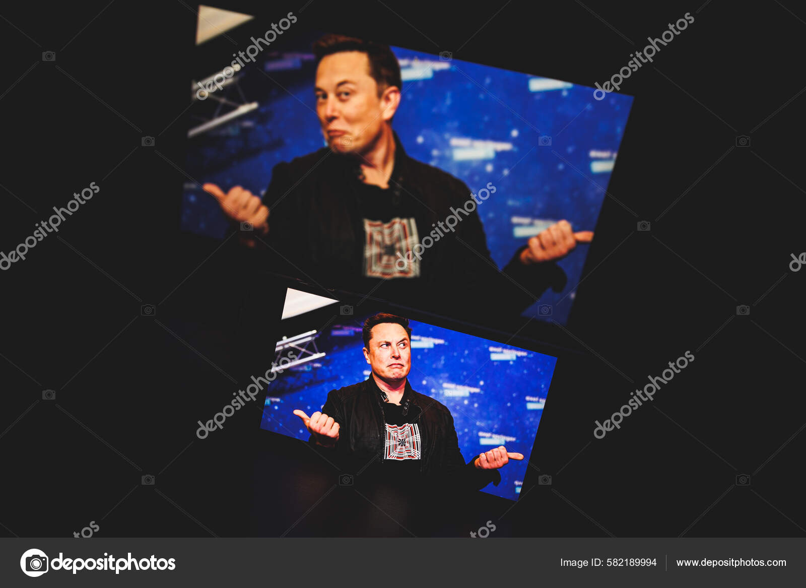Elon Musk Screen Elon Reeve Musk Frs Business Magnate Investor — Stock ...