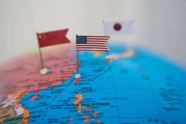 Taiwan isla en el mapa geopolítico. Taiwán, oficialmente la República ...