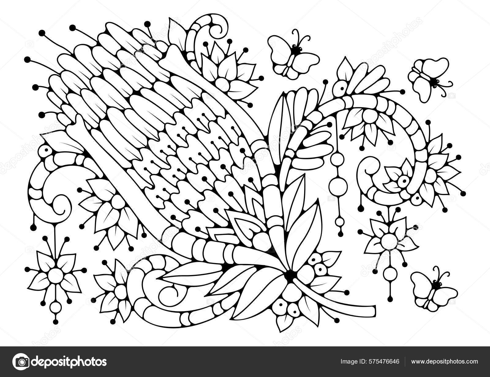 Sommerfugl Bakgrunn Svart Og Hvit Grått Mønster Rullegardin