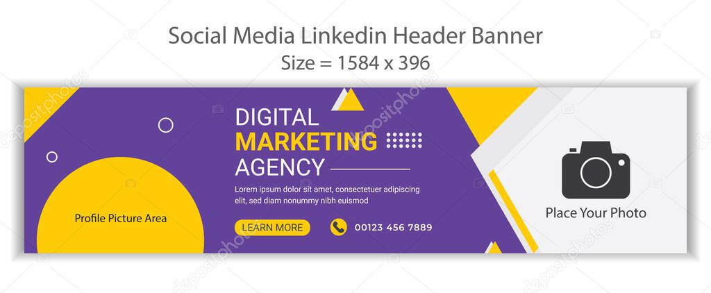 best Social media profile banner template, social media cover page ...