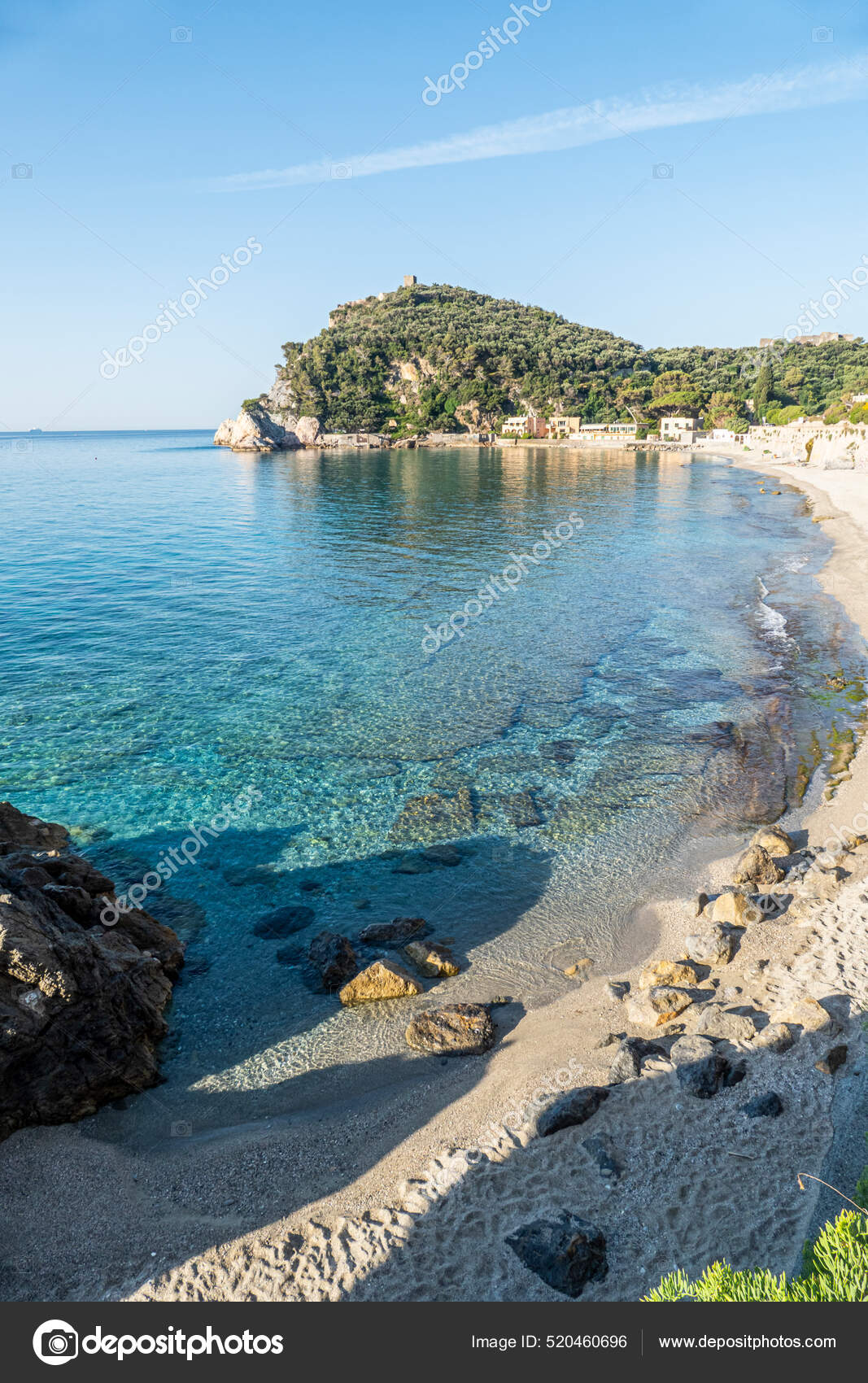 Wonderful Beach Saracens Varigotti Transparent Turquoise Water Stock ...
